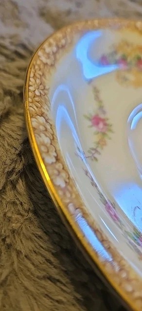 ANTIQUE NORITAKI CHINA 3843 Mirabelle 1114075 Set Of 6 14k Gold Salad ...