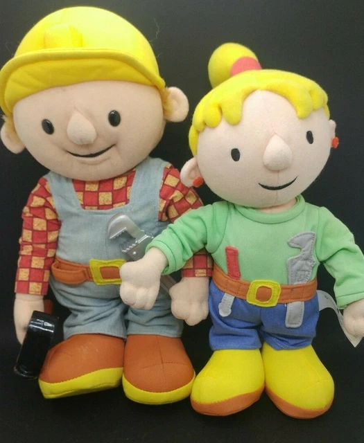 BOB THE BUILDER Talking Dolls Bob And Wendy 12 Inches 2001 Hasbro £11. ...