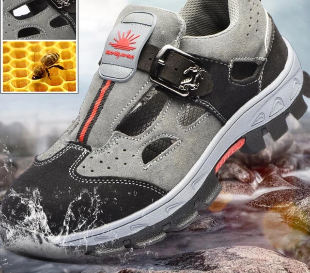 MEN'S&WOMEN'S STEEL TOE Cap Safety Work Sandals Boots Hiking Walking ...