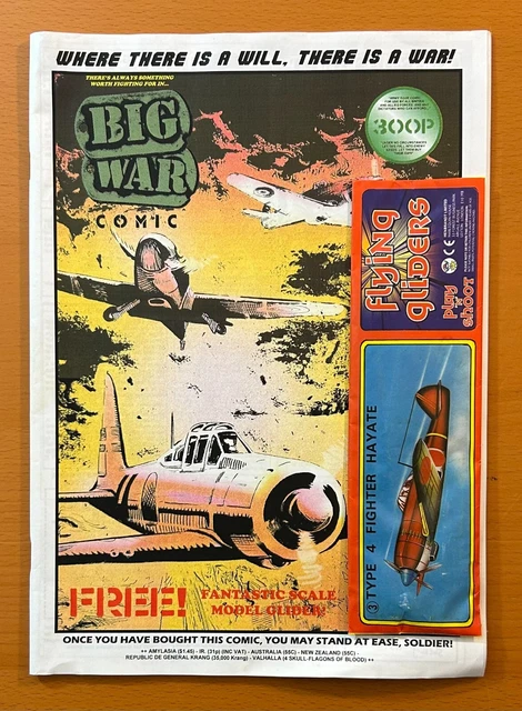 BIG WAR COMIC magazine with Free gift Glider still attached. 2004 UK £ ...
