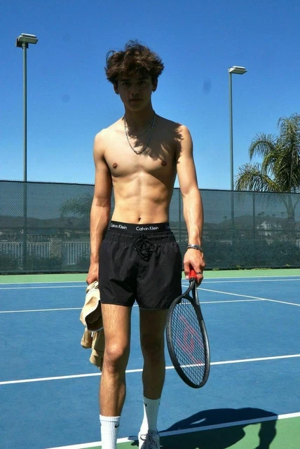 SHIRTLESS MALE ATHLETIC Slim Tight Build Tennis Jock Hunk Man PHOTO 4X6 ...