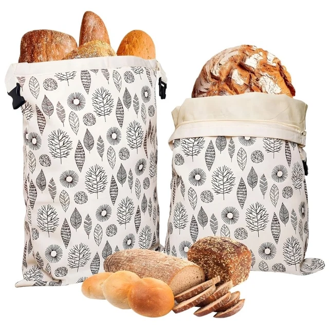 ELEGANT GIFT CONCEPT Bread Bag For Pastrycooks Triplicate Seal Ending ...