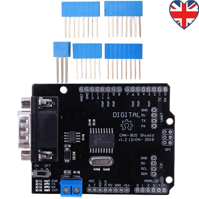 MCP2515 CAN BUS Shield Development Board CAN BUS Shield Controller for Arduino £9.35 - PicClick UK