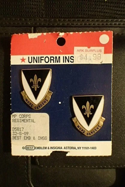 VINTAGE US ARMY Military Police MP Corps Regimental DI DUI Crest ...