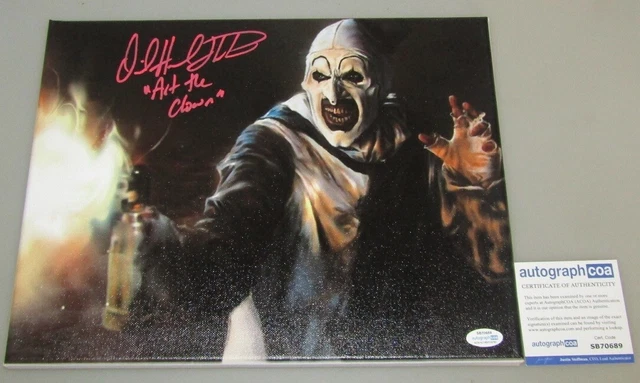 ART THE CLOWN TERRIFIER 2 'David Howard Thornton Hand Signed 11"x14 ...