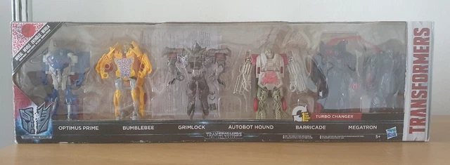HASBRO TRANSFORMERS 6 Pack Optimus Bumblebee Grimlock Hound Barricade ...