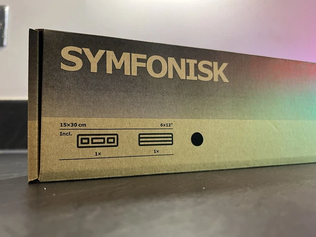 IKEA SYMFONISK SONOS speaker wall bracket Black 12" Unused 104.381.71 ...