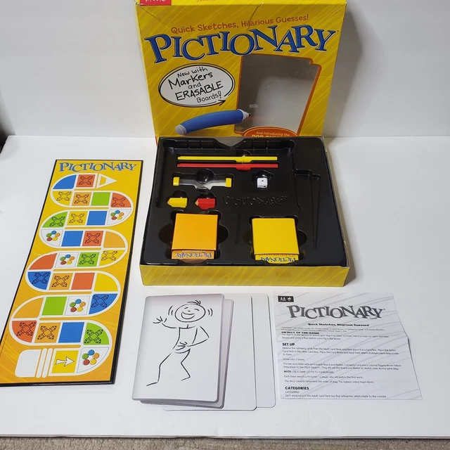 Christmas Gifts Mattel Games Pictionary Air, Family Board Game For Kids ...