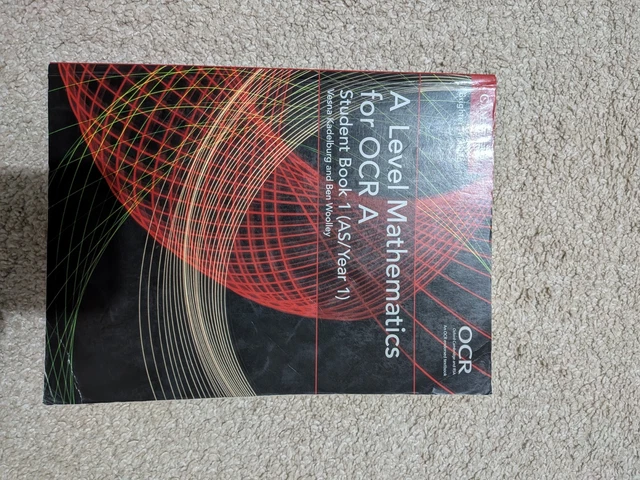 A LEVEL MATHEMATICS for OCR A Student Book 1 (AS/Year 1) £17.38 ...