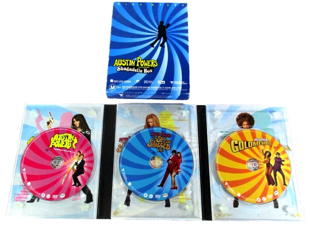 AUSTIN POWERS COLLECTION Shagadelic Box DVDs MA15+ PAL R4 Roadshow ...