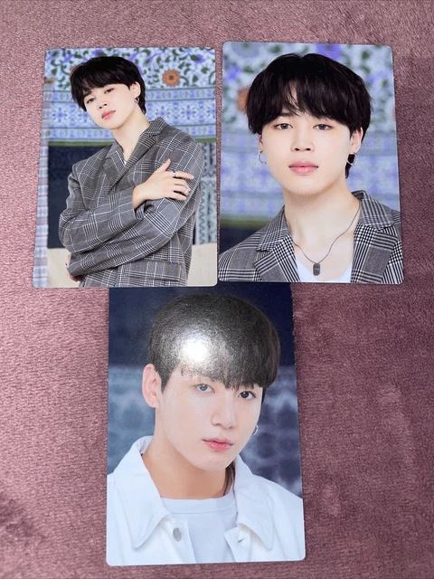 BTS OFFICIAL PERMISSION TO DANCE ON STAGE JUNGKOOK AND JIMIN 3 card set ...