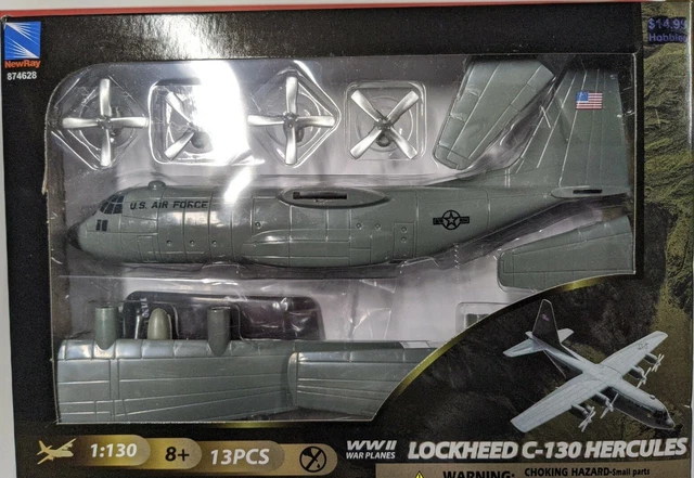 NEW-RAY 1:130 SCALE Lockheed C-130 HERCULES Model Kit New & Factory ...