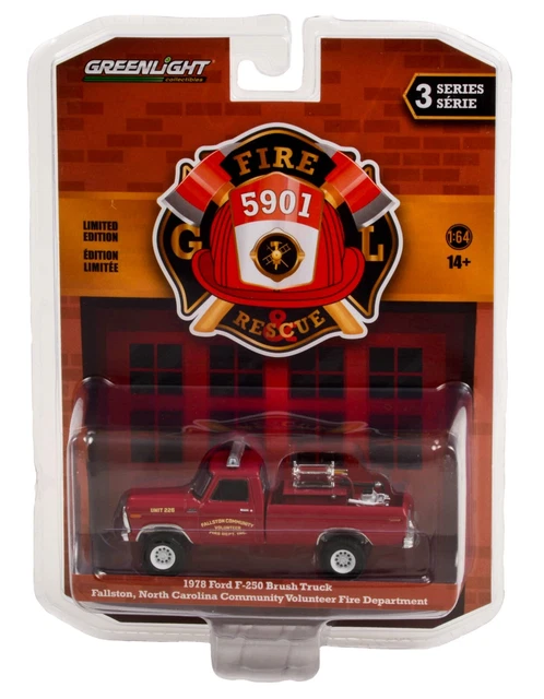 GREENLIGHT FIRE & Rescue 78 Ford F-250 Fallston Caroline du Nord ...