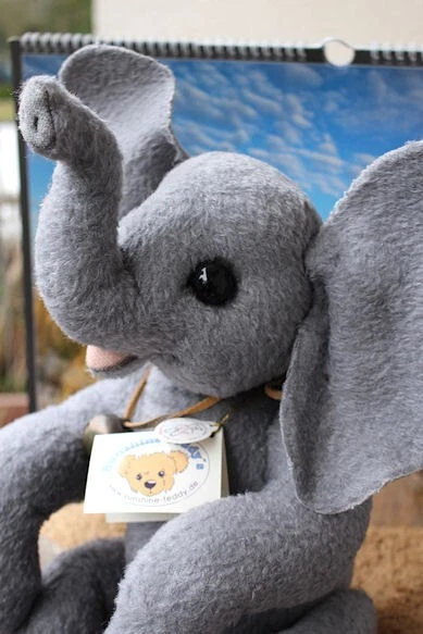 ORIGINAL SUNSHINE TEDDY Elefant eine Rarität mit Zertifikat von Heike ...