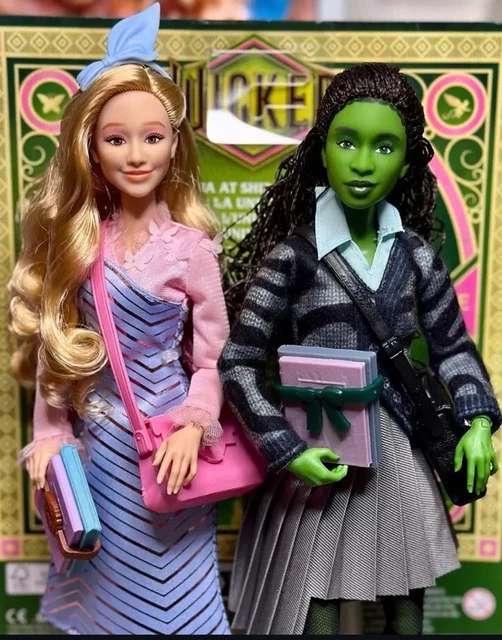 MATTEL WICKED MOVIE Elphaba Glinda At Shiz University Set NEW 2024 ...