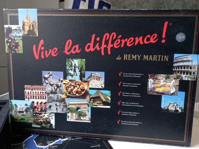 JEU DE SOCIÉTÉ Vive la différence Remy Martin Diversité de l'Europe 1992 Adulte EUR 24,45 ...