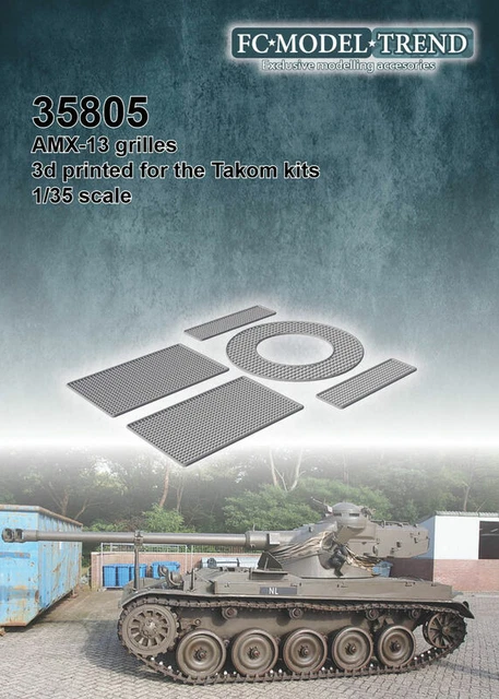 FC MODEL TREND 1/35 AMX-13 Engine Cover Meshes for Takom kits EUR 9,01 ...