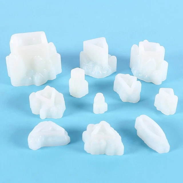 CRYSTAL QUARTZS ROCK Cluster Stone Molds Castings Plasters Molds ...