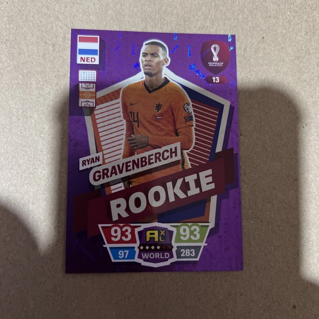 FIFA WORLD CUP qatar 2022 Ryan Gravenberch ROOKIE card # 13 new Condition EUR 4,49 - PicClick FR