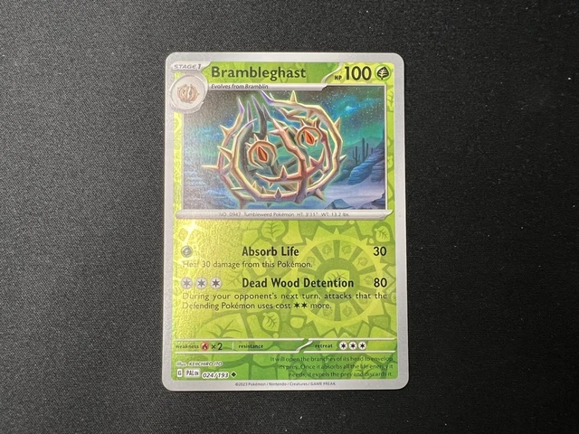 BRAMBLEGHAST - 024/193 - Holo inversé rare - Paldea Evolved - Pokémon ...