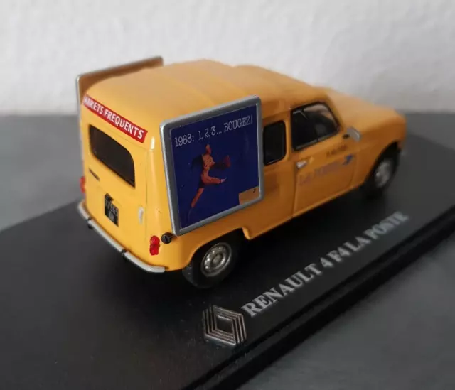Rare ~ Renault 4 F4 Panneau Publicitaire La Poste Ptt Post