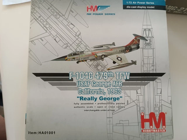 HOBBY MASTER HA01001 F-104C Starfighter USAF Really George EUR 185,00 ...