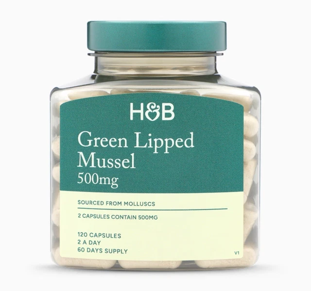 HOLLAND & BARRETT Green Lipped Mussel 500mg 120 Capsules £15.08 ...