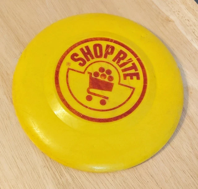 VINTAGE YELLOW SHOPRITE supermarket Frisbee Flying Disc 1970s 1980s NJ ...
