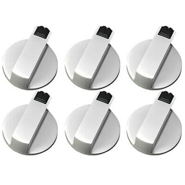 ENSEMBLE DE 6 boutons pratiques de po le gaz en argent pour cuisini re et c EUR 18,35 - PicClick IT