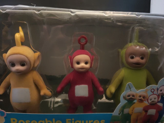 VINTAGE TELETUBBIES POSEABLE Figures Set NEW by Golden Bear 1996 £15.00 ...