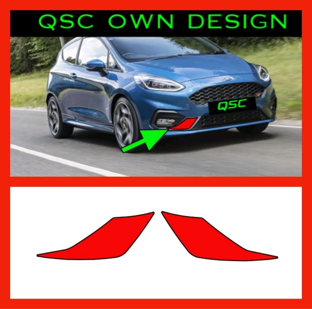 X2 MK8 FORD Fiesta St/Stline Bumper Trim Sticker Decal Multiple Colours ...