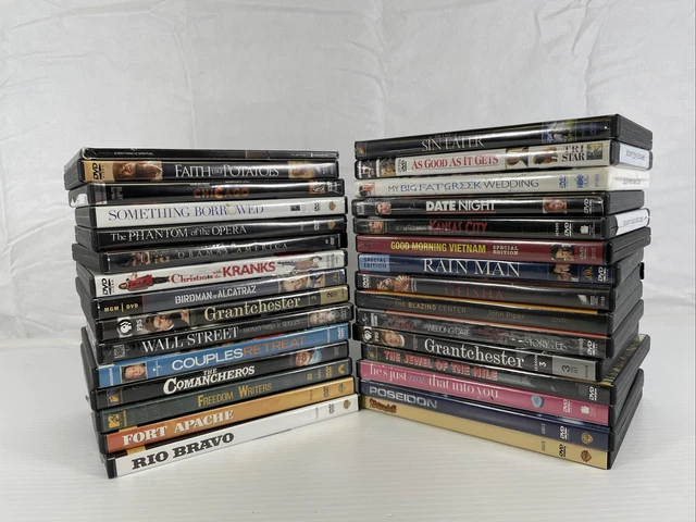 30 WHOLESALE LOT of DVD Movies Assorted Bulk Fast Shipping Video DVDs ...