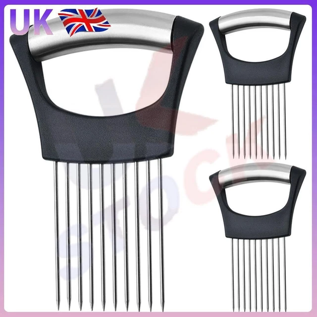 ONION SLICE HOLDER with Anti-Slip Handle Onion Pin Slicer for Onion ...