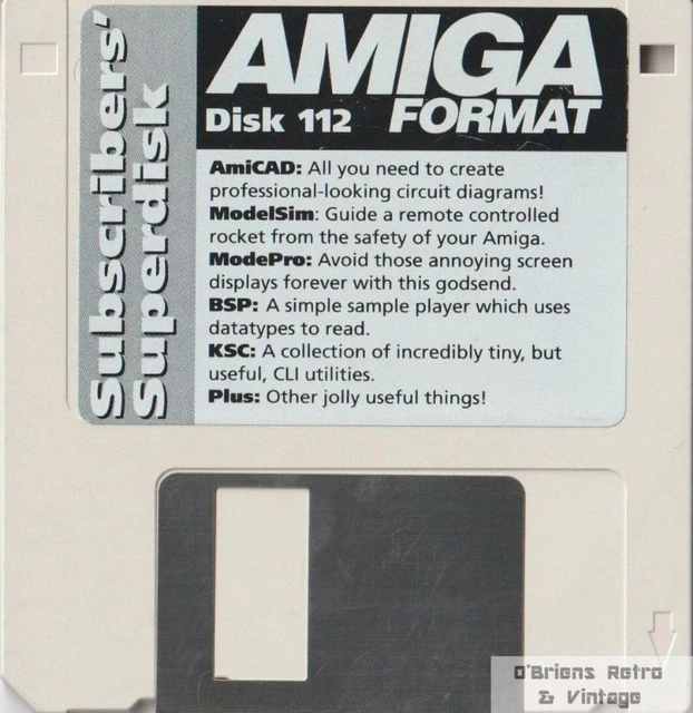 AMIGA FORMAT SUBSCRIBERS' Superdisk Disk 112, Commodore Amiga - Floppy ...