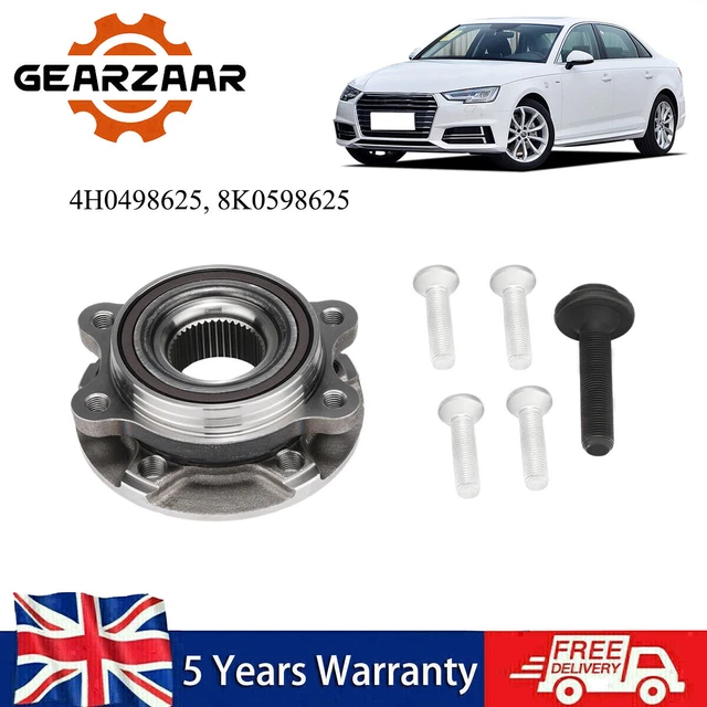 WHEEL HUB FLANGE+BEARING+BOLTS Kit For Audi A4 A5 A6 A7 A8 Q5 2008-2018 ...