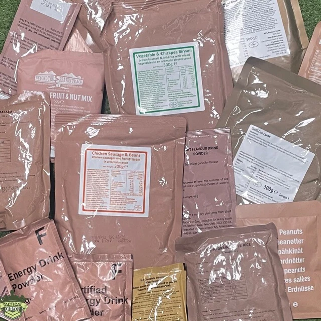 GENUINE BRITISH ARMY RATION MEAL POUCH DofE MRE CAMPING PREPPERS ...
