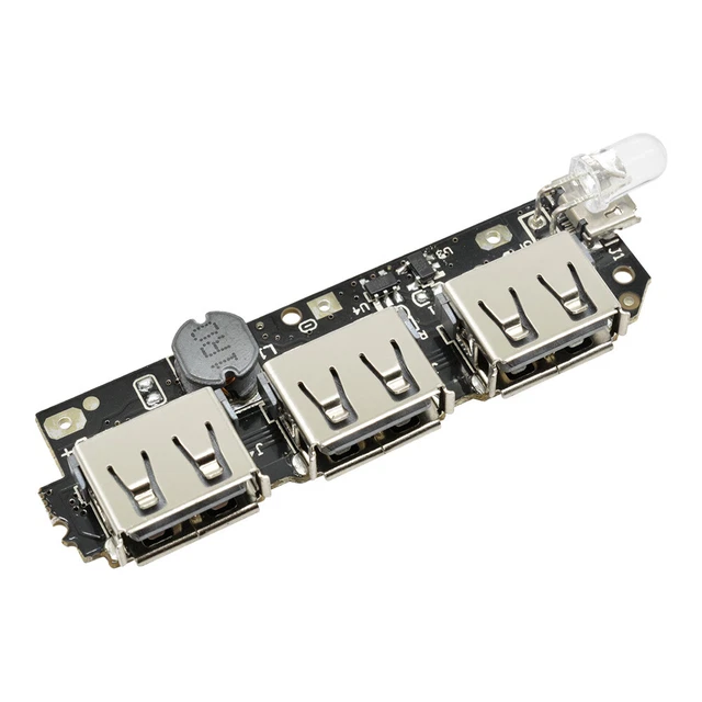 3 USB POWER Bank Battery Charger Module Circuit Board Step Up Boost DIY 5V 2.1A $1.75 - PicClick CA