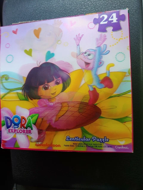 NICKELODEON DORA THE Explorer 24 Piece Lenticular 3D Puzzle - Sealed ...
