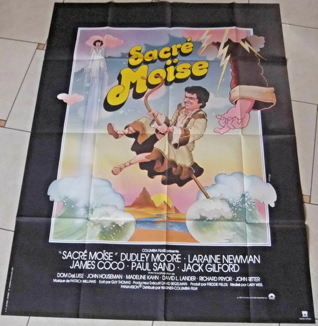 AFFICHE DE CINÉMA 160 x 120 cm - SACRÉ MOÏSE - Gary Weis Dudley Moore ... AFFICHE DE CINÉMA 160 x 120 cm - SACRÉ MOÏSE - Gary Weis Dudley Moore ...