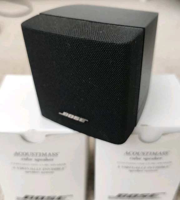 BOSE ACOUSTIMASS SINGLE Cube Speakers set of 5 - black * £130.00 ...