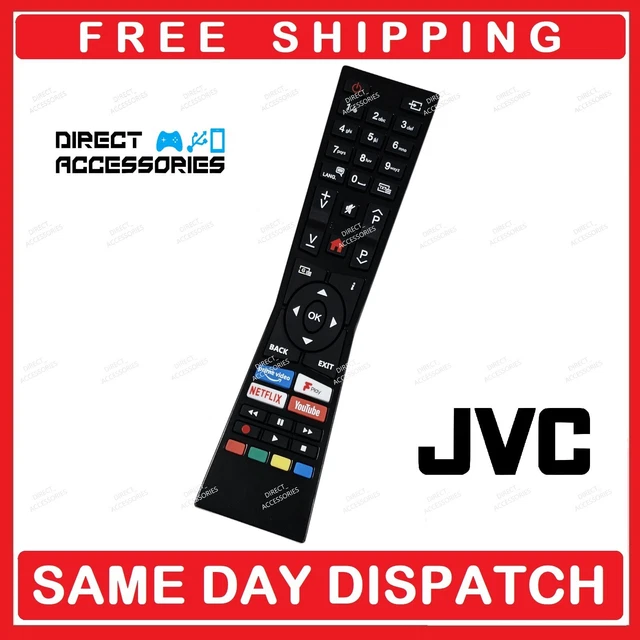 JVC RM-C3338 SMART 4K Uhd - Tv Remote Fplay-Youtube-Netflix-Prime £5.15 - PicClick UK