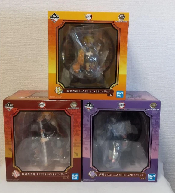PSL DEMON SLAYER LAYER SCAPE Figure Ichiban Kuji Prize ABC Set KIMETSU ...