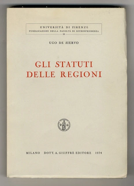 GLI STATUTI DELLE regioni. EUR 40,00 - PicClick IT