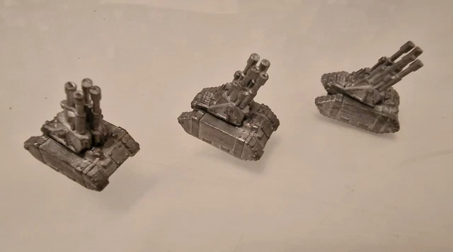 VINTAGE EPIC 40K Imperial Guard Hydra Flak Tank X3 Metal OOP £10.00 ...