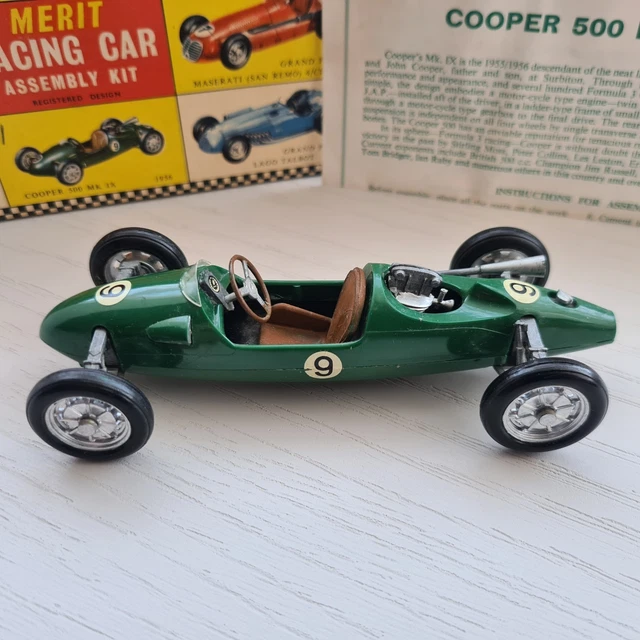 MERIT 1956 COOPER 500 Plastic Car Model Kit Boxed 1:24 #4610 Assembled ...