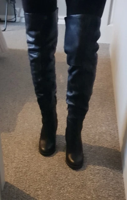 NEW ALDO REAL LEATHER OVER THE KNEE BOOTS SIZE 3 Uk £130.00 - PicClick UK