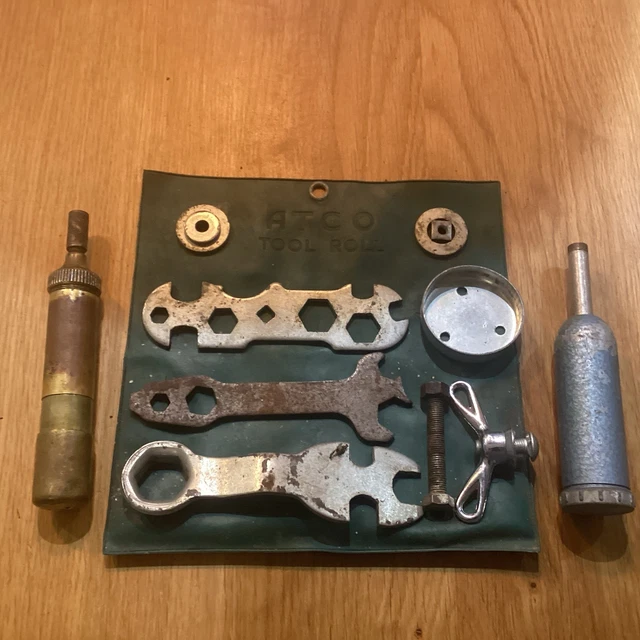 ATCOL TOOL ROLL and Tecalemit Grease Gun Vintage £12.94 - PicClick UK