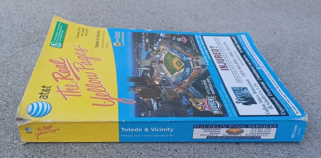 THICK TOLEDO OHIO CITY TELEPHONE DIRECTORY PHONE BOOK WHITE YELLOW ...
