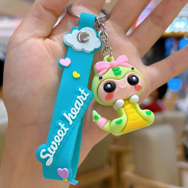 2025 YEAR OF Snake Pendant Chinese Zodiac Lucky Keychain Creative Key ...