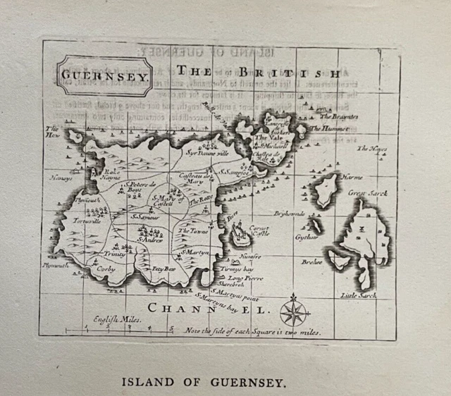 ANTIQUE MAP OF Guernsey C1790 By John Seller, Published By Francis ...